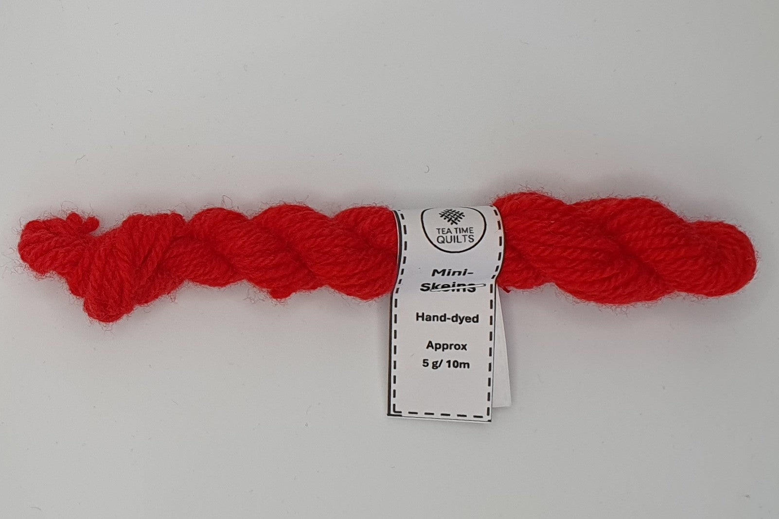Yarn - Mini Skein - Scarlet – Tea Time Quilts & Textiles